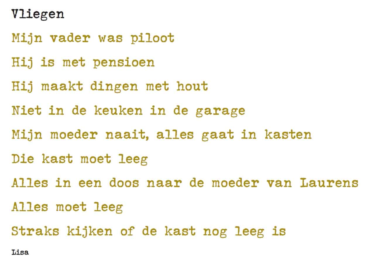 Werkplaats Stichting De Aanloop Hoofddorp • Gedichtenlaboratorium